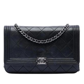 Chanel Pre-owned Boy Wallet on Chain - Femme - Pre-owned - Noir - Taille: ONE Size