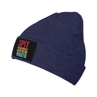Generic &Eacute;pais Tricot&eacute; Bonnet, Cracher dans ma Bouche, Unisexe Knit Beanie, Tricoter Chapeau pour Cyclisme, Adultes, Ski