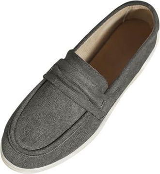 Generic Mocassins d&eacute;contract&eacute;s et confortables pour femme - &Eacute;l&eacute;gants - Couleur unie - L&eacute;gers - Classiques - &Agrave; enfiler - Pour la marche, le travail, les vacanc