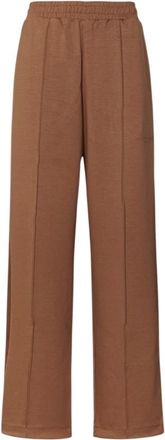 Hinnominate Hinnominate, Femme, Pantalons, Brun, Taille: 42 FR Pantalon en Viscose avec D&eacute;tails de Bord-C&ocirc;tes &agrave; lAvant