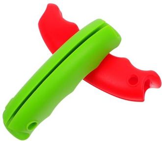 Frcolor 2 pi&egrave;ces Poign&eacute;e de Transport Sac Silicone Confortable Lot de Grip Antid&eacute;rapant Ergonomique pour Porte-sac &Eacute;picerie et Sacs de Courses Prot&egrave;ge Mains e