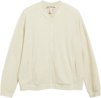QS by s.Oliver Sweatjacke Sweatshirt Strukturierter Sweatblouson