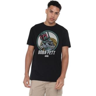 Star Wars T-Shirt r&eacute;tro Boba pour Homme, Noir (Noir Noir), XXL UK