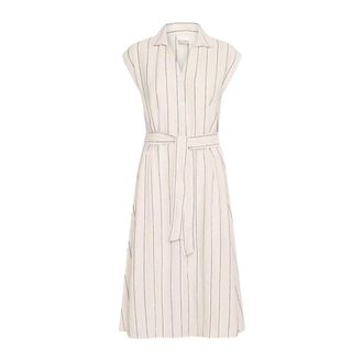 Ichi Ichi, Femme, Robes, Beige, Taille: 42 FR Ihlinno DR3 Robe Chemise