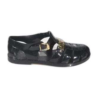 Moschino Jelly Logo Lettering Sandalen - - Shoes - Herren - Schwarzk - 41 EU