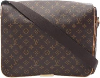 Louis Vuitton Sac bandouli&egrave;re Abbesses Monogram Coated Canvas Pre-owned - Homme - Pre-owned - Brun - Taille: ONE Size