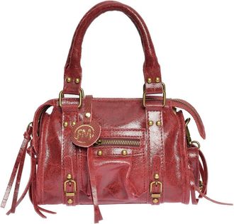 Roberta M Violette Leder Tasche