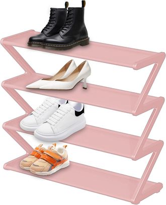 Generic für Eingangsbereiche - freistehendes - Z-förmiges mit mehreren Ebenen | Aufbewahrungsorganizer für Turnschuhe mit mehreren Ebenen