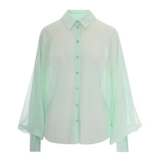 Patrizia Pepe Femme, Blouses et Chemises, Vert, Taille: 40 FR Shirt