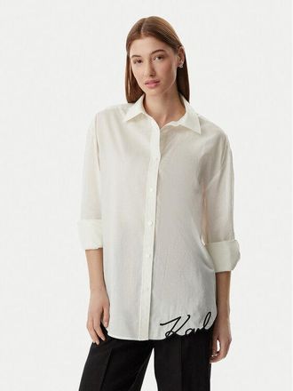 Karl Lagerfeld Hemd B2W46034 Creme Oversize
