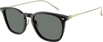 Giorgio Armani Homme, Accessoires, Noir, Taille: 52 MM Lunettes de soleil carr&eacute;es