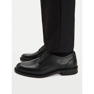 Tommy Hilfiger Oxford Schuhe Tommy Hilfiger Corporate Dressy Lth FM0FM06023 Schwarz