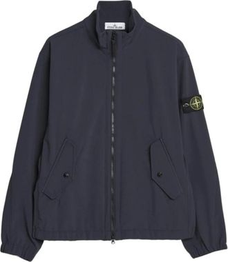 Stone Island Homme, Vestes, Bleu, Taille: XL Veste L&eacute;g&egrave;re Soft Shell-R