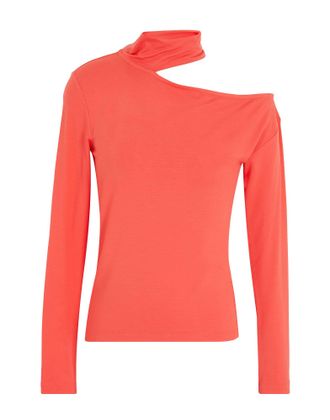 8 by YOOX VISCOSE CUT-OUT L/SLEEVE TOP