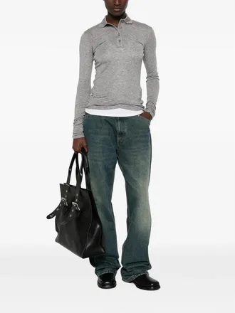 Entire studios Ribbed Crew Neck Sweater - Gray
