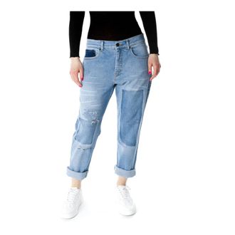 Munthe Cropped Boyfriend Jeans - - Jeans - Damen - Blau - XS