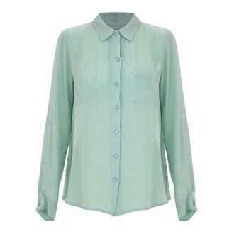 Kocca Femme, Blouses et Chemises, Vert, Taille: 44 FR Chemisier classique femme avec poche avant