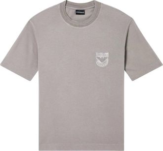 Emporio Armani Homme, Tops, Beige, Taille: XS T-Shirt &agrave; Manches Courtes