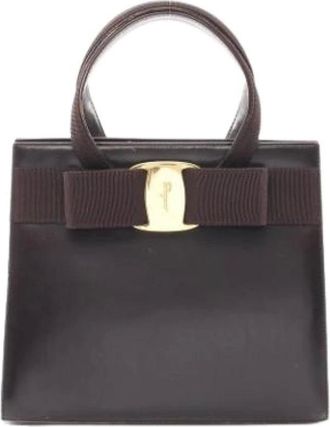Ferragamo Sac &agrave; main Pre-owned - Femme - Pre-owned - Brun - Taille: ONE Size