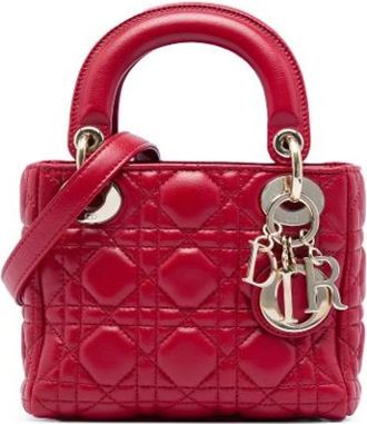 Dior Pre-owned Mini Lady - Femme - Pre-owned - Rouge - Taille: ONE Size
