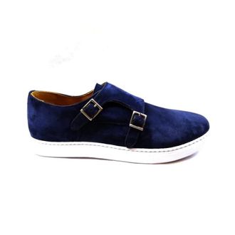 Berwick 1707 Homme, Chaussures, Bleu, Taille: 46 EU Mocassins en daim bleu marine