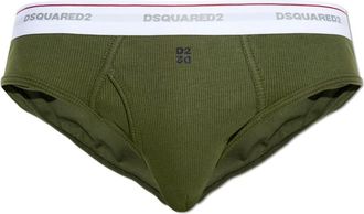 Dsquared2 Homme, Sous-v&ecirc;tements, Vert, Taille: XS Ribbed Briefs