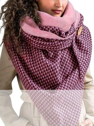 Heekpek Écharpe Femme Mode Chic Foulards Châles Écharpe Chale Femme Wrap Écharpes Châles Couleur Unie Écharpe Chaud Rétro Automne Hiver Écharpe Chaude Décontr