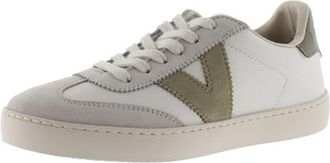 Victoria Basket Basse Unisexe Berlin Ciclista Effet Cuir & Pièces Colorées & en Croûte De Cuir en Contraste 1126184 pour Adulte Safari 40