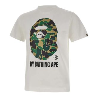 A Bathing Ape ABC Camo Tee - - Tops - Herren - Wei&szlig; - XL