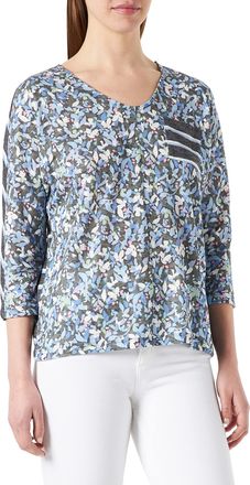 Street One Damen 317496 T-Shirt, Dark Vintage Blue, 44