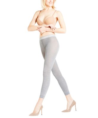 Falke Damen Softmerino W LE Strumpfwaren, Undurchsichtige, Grau (Light Grey Melange 3830), 36-38