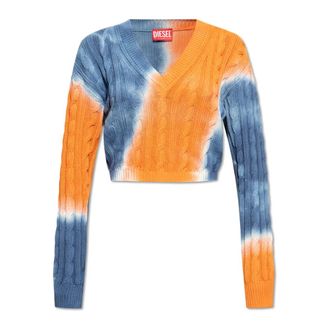 Diesel V-Ausschnitt Pullover - - Knitwear - Damen - Mehrfarbig - S
