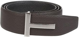 Tom Ford G&uuml;rtel - T Buckle Belt Brown - Gr. 100 - in Braun - f&uuml;r Damen