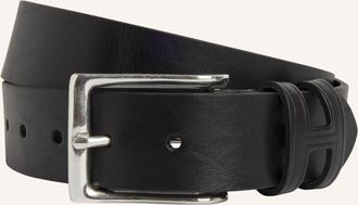 Hackett Gürtel Tack Stitch H Keeper schwarz