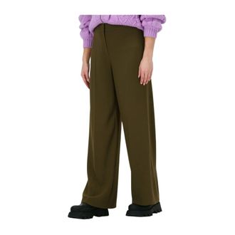 Notes du Nord Oliana Pants Dark Olive Damen Hose - - Trousers - Damen - Gr&uuml;n - L