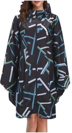 Generic Capes Pluie imperméables Hommes Femmes Imperméable Réutilisable Respirant Cape EVA Portable Poncho Poche Serrage Blanc Ripstop Léger pour Les Festival