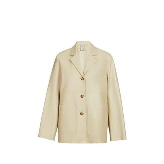Toteme Lederblazerjacke - Beige