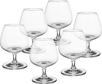 Cristalica Cognacschwenker Cognacglas Schwenker Napoli 390ml Brandy Weinbrand Glas (6er Set)