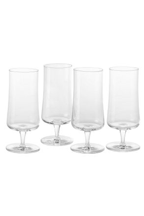 Schott Zwiesel Gläserset Beer Basic, Klar, Glas, 4-teilig, 405 ml, 7.600x17.80 cm, Grüner Punkt, Essen & Trinken, Gläser, Gläser-Sets