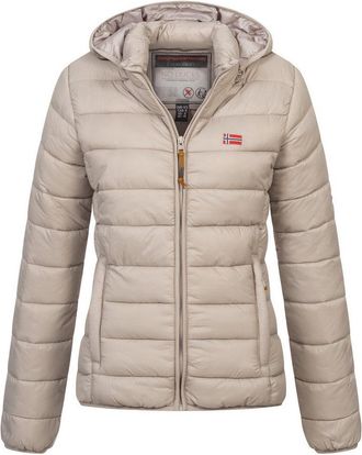 Geographical Norway Steppjacke Damen Herbst Winter Steppjacke Outdoor Übergangsjacke leicht Kapuze