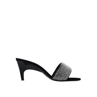 The Attico Riemchen-Sandaletten mit Strass-Kitten-Heel - - Shoes - Damen - Grau - 36 EU