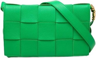 Bottega Veneta Sac bandouli&egrave;re Cassette Pre-owned - Femme - Pre-owned - Vert - Taille: ONE Size