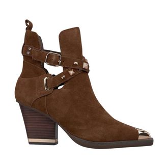 Alma En Pena Nieten- und Schnallenbootie - - Shoes - Damen - Braun - 40 EU