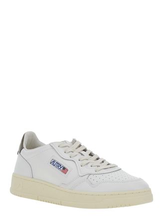Autry Mens Sneakers Medalist Low White Leather Trainers