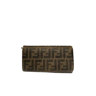 Fendi Portefeuille en cuir Pre-owned - Femme - Pre-owned - Brun - Taille: ONE Size