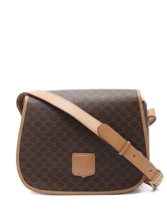 Celine sac porté épaule Macadam en cuir (années 2000) - Marron