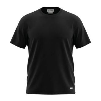 H&egrave;SKIMO Homme, Tops, Noir, Taille: 2XL T-shirt en coton Supima gaz&eacute; merceris&eacute;
