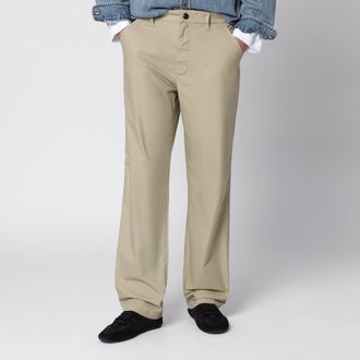 Burberry Sand beige trousers in cotton
