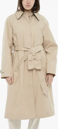 Woolrich Einfarbiger Trenchcoat Aus Leichtem Baumwollstoff Woolrich