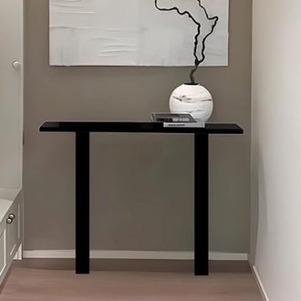 Generic Holz Eingangstisch für Wohnzimmer, Industrial Flurtisch, Moderner Akzenttisch, Konsolentisch mit Verdickter Tischplatte, für Wohnzimmer Flur Foyer(120